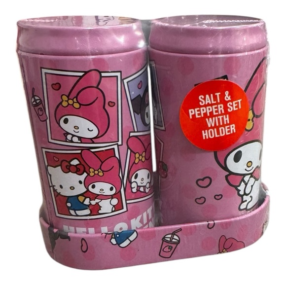 Sanrio | Kitchen | Sanrio Hello Kitty Friends Kuromi My Melody Tin Salt ...